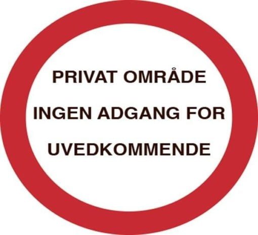 Ingen adgang skilte 🚫 • Hos E-skilte har vi et stort udvalg