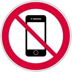 Mobiltelefon forbudt • Køb dit forbudsskilt mod mobiltelefoner her • E ...