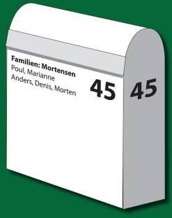 Postkasse skilte 📫 • Køb dit postkasse skilt her • E-skilte