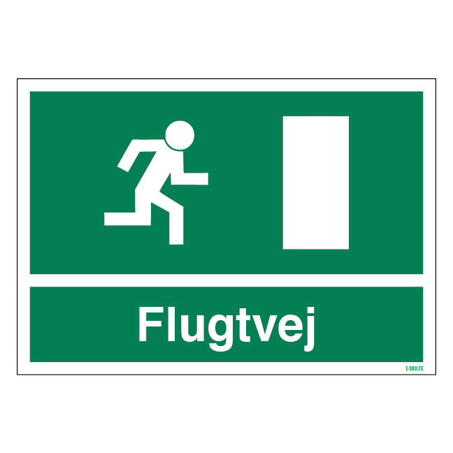 Flugtvej mod højre Skilt - E-skilte