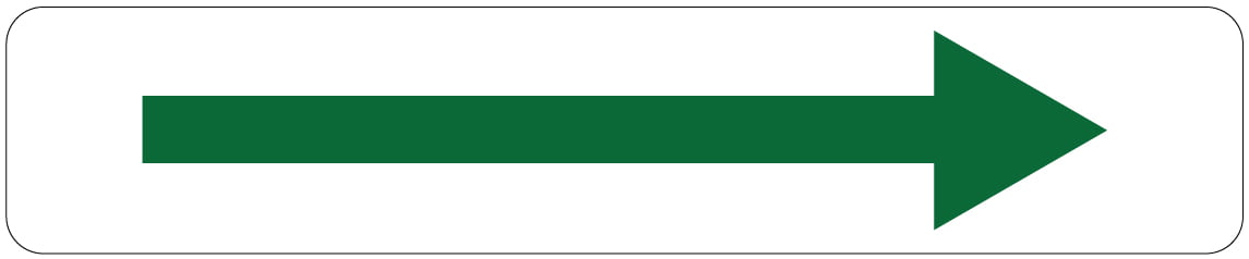 Pil Skilt grønt - E-skilte