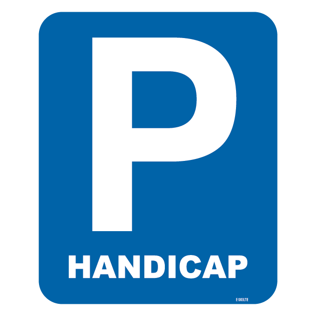 Parkerings skilt P bus skilt - E-skilte