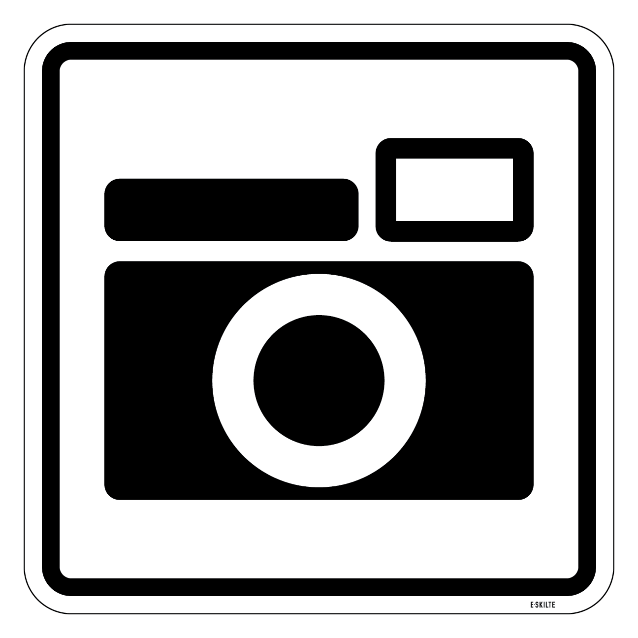 Foto - piktogram skilt - E-skilte
