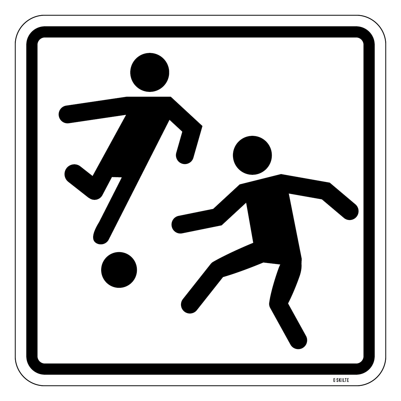 Boldspil - Piktogram skilt - E-skilte